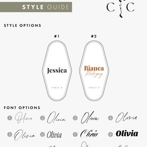 Motel Keychain Place Cards Acrylic - Retro Acrylic Place Cards - Hotel ...