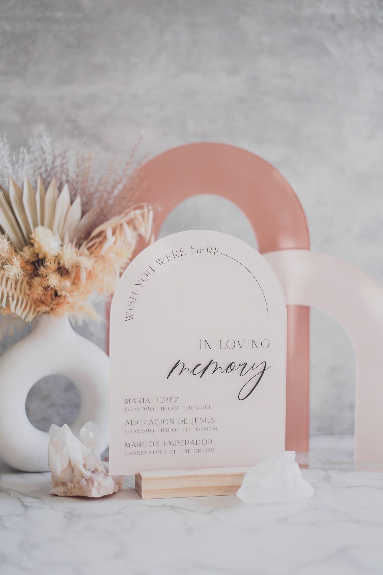 In Loving Memory Table Sign in Memory Wedding Sign Modern Script ...