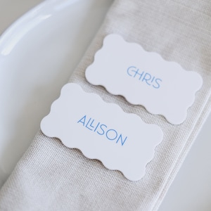 Scallop Place Cards Acrylic - Acrylic Place Cards - Scallop Table ...