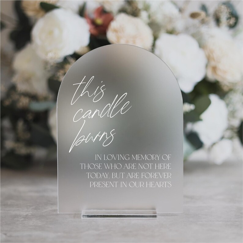 In Loving Memory Table Sign | in Memory Wedding Sign | Modern Script ...