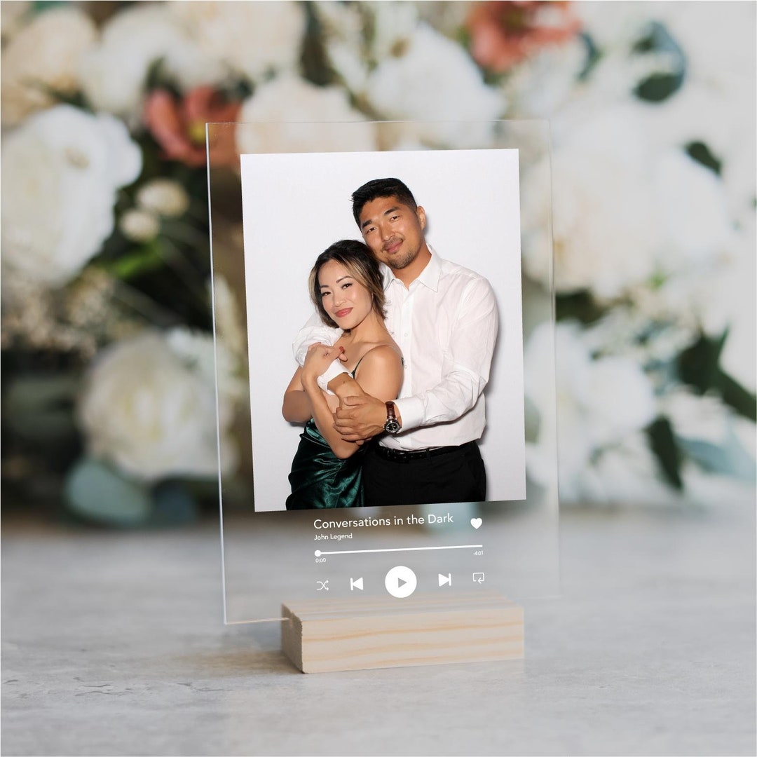 Custom Photo Song Plaque Personalized Song Frame Music Sign Custom Song ...