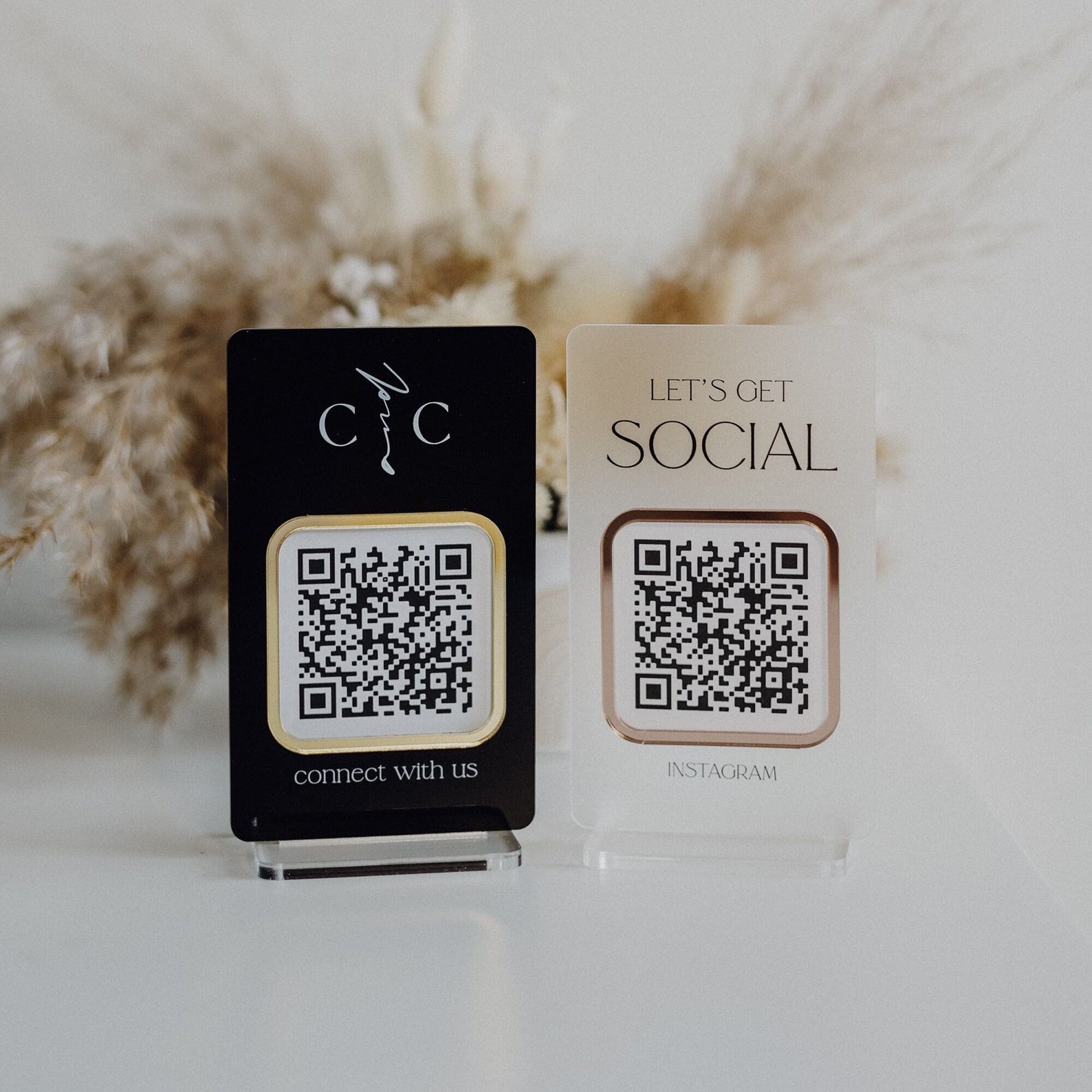 QR Code Sign Mini Stocking Stuffer Scan to Pay Sign Social - Etsy