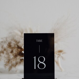 Luxe Acrylic Rectangle Table Numbers Wedding Table Numbers Wedding ...