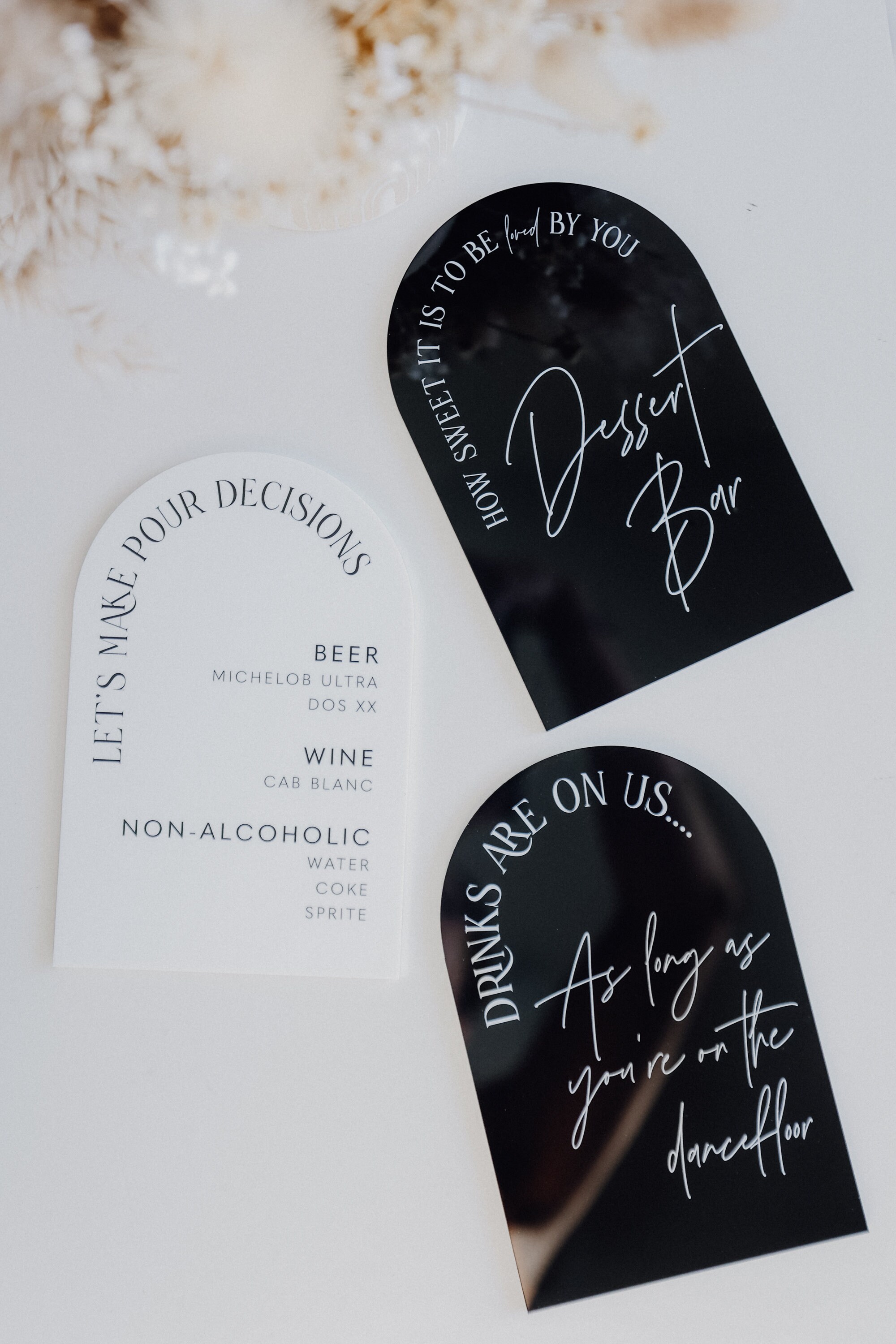 Open Bar Sign | Drinks Are on Us Sign | Custom Acrylic Bar Menu ...