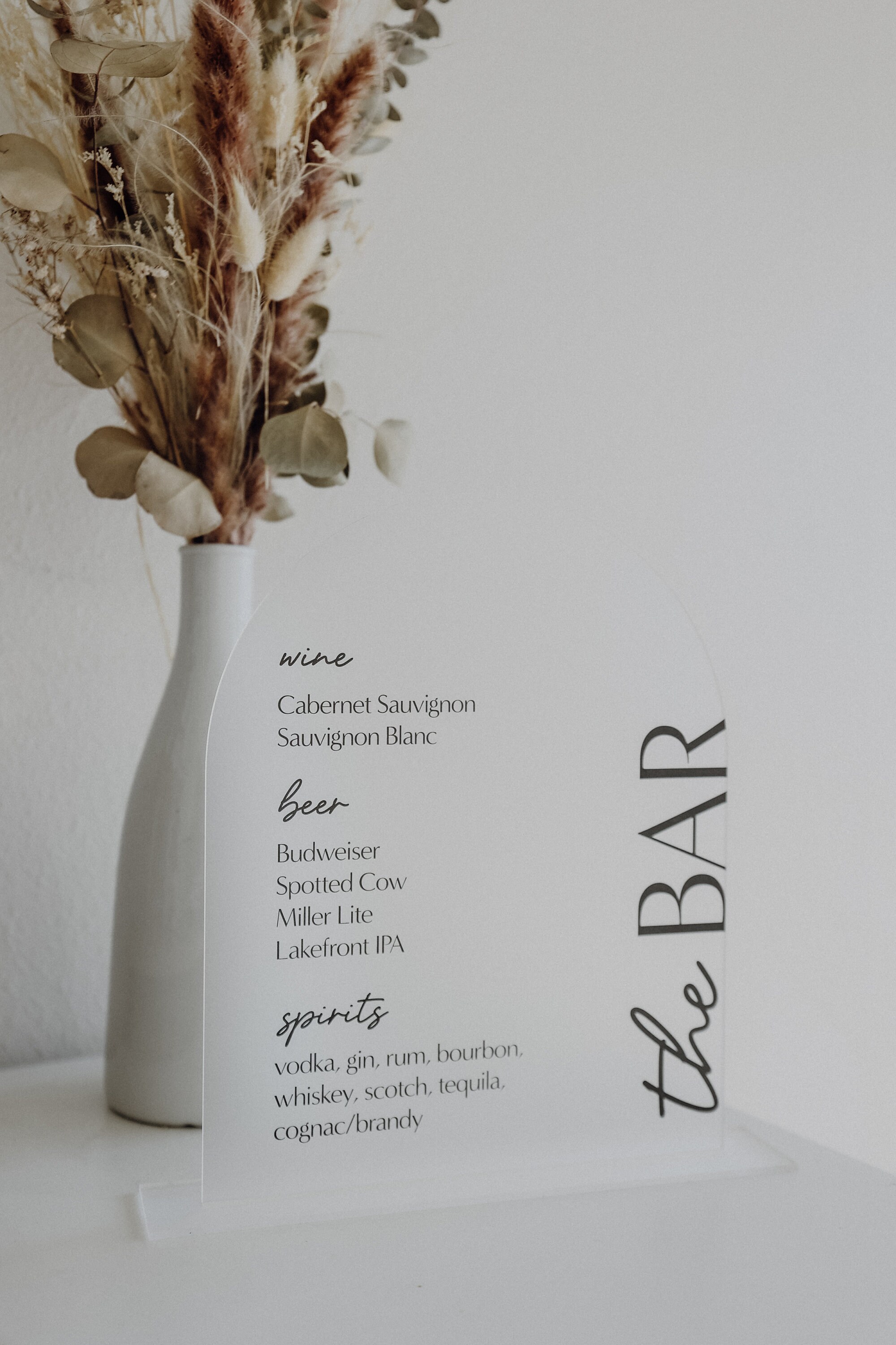 Bar Menu Sign Personalized Drinks Custom Acrylic Bar Menu - Etsy