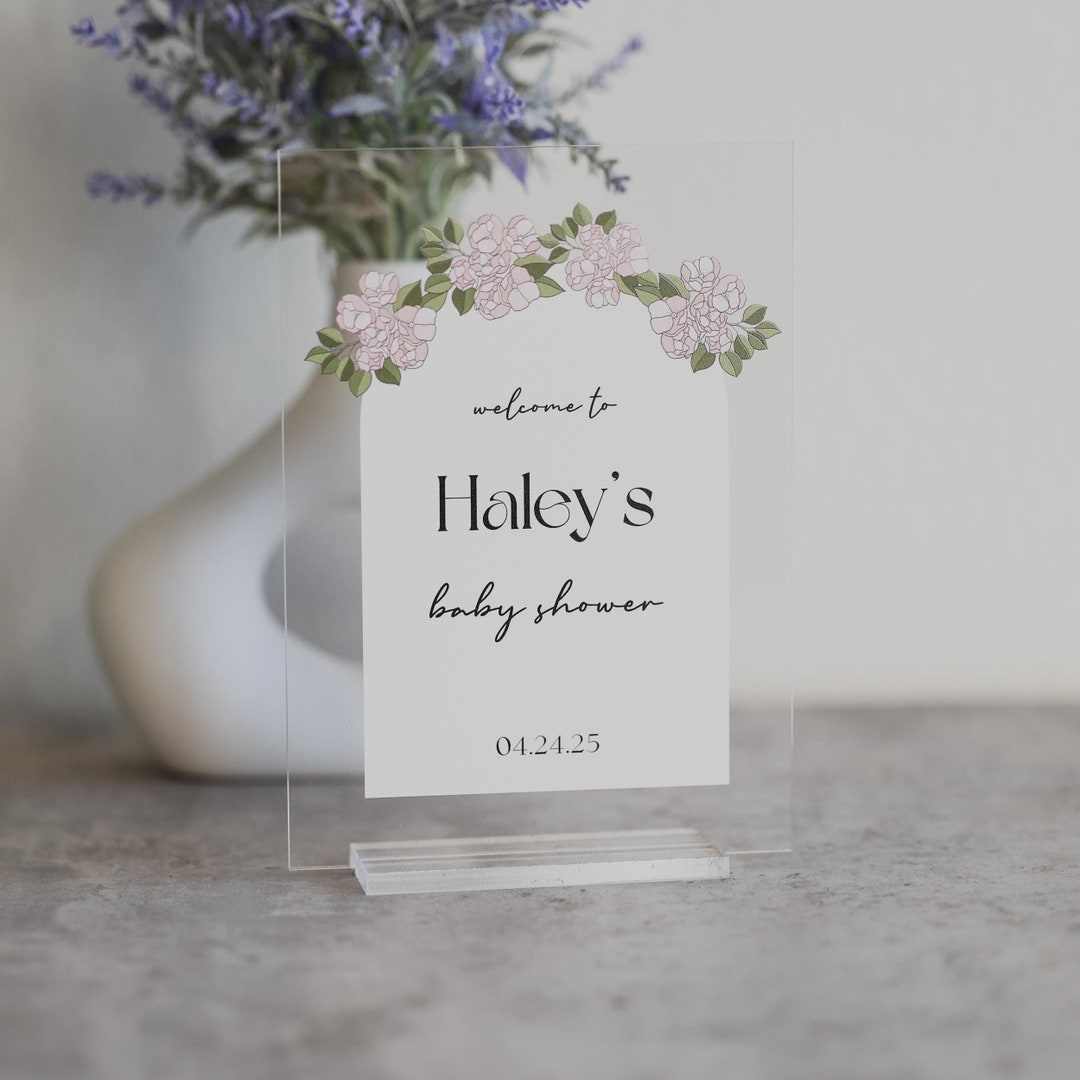 Baby Shower Welcome Sign - Mama to Be - Baby and Mom Expecting Mother ...