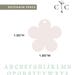 3D Flower Keychain Acrylic - Initial Flower Name Tag - Bridesmaids Gift ...