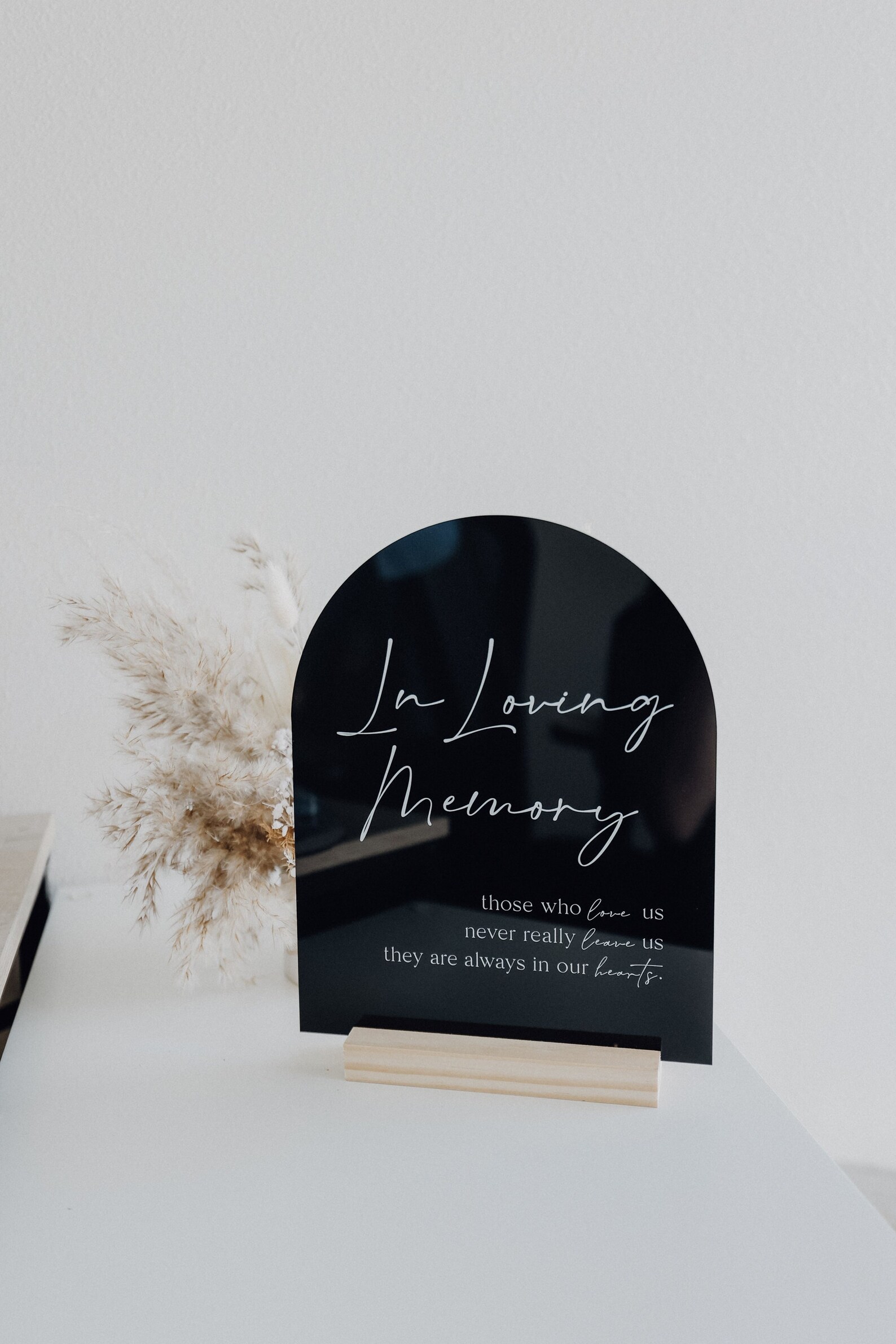 In Loving Memory Table Sign in Memory Wedding Sign Modern - Etsy