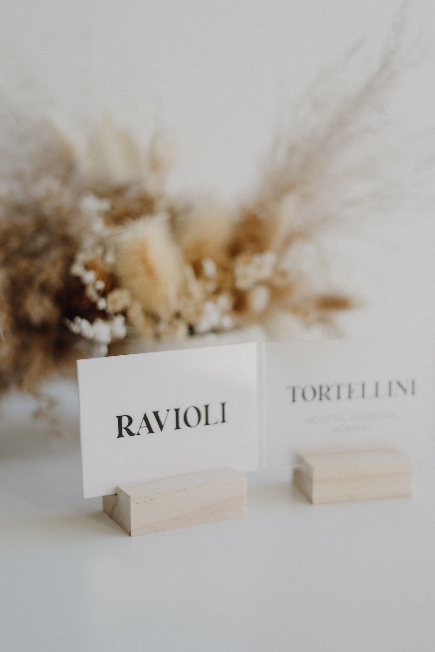 Acrylic Food Signs Wedding Food Signs Buffet Food Tag - Etsy