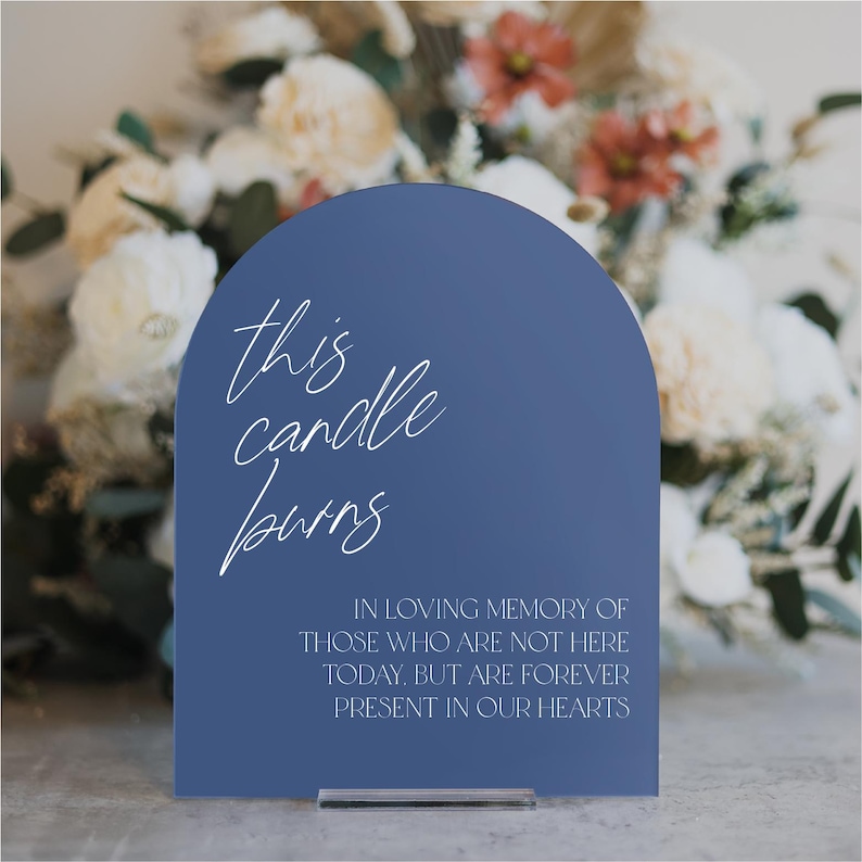 In Loving Memory Table Sign | in Memory Wedding Sign | Modern Script ...