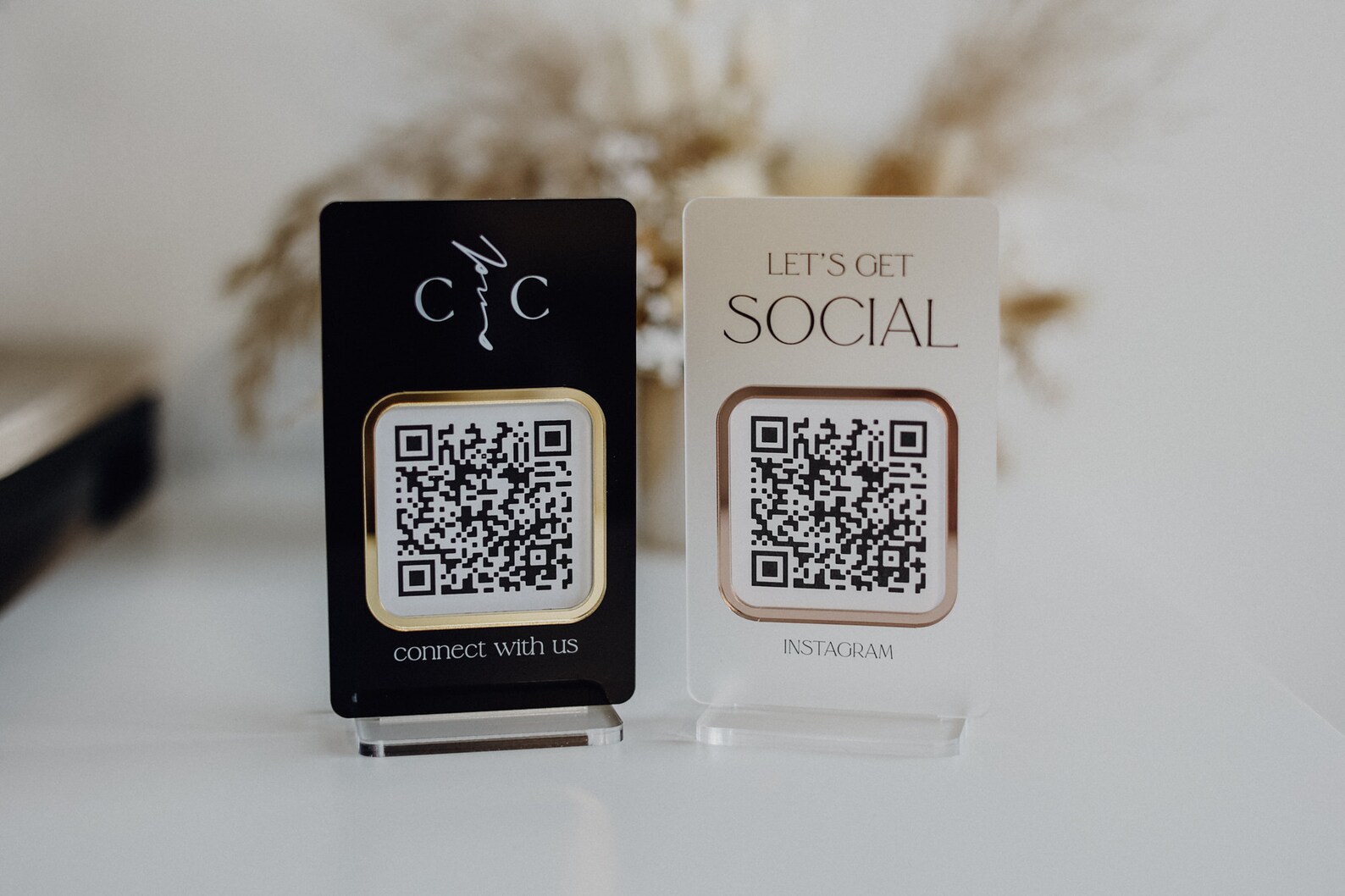 QR Code Sign Mini Stocking Stuffer Scan to Pay Sign Social - Etsy