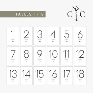 Luxe Acrylic Rectangle Table Numbers - Minimalist Wedding Table Numbers ...