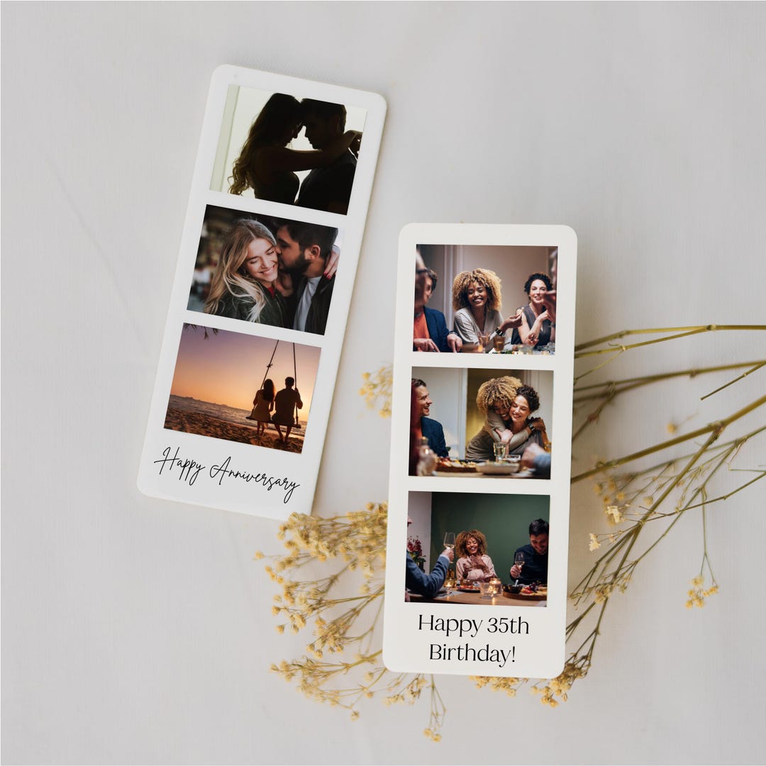 Custom Photo Strip Magnets - Custom Photos Magnets - Acrylic Stocking ...