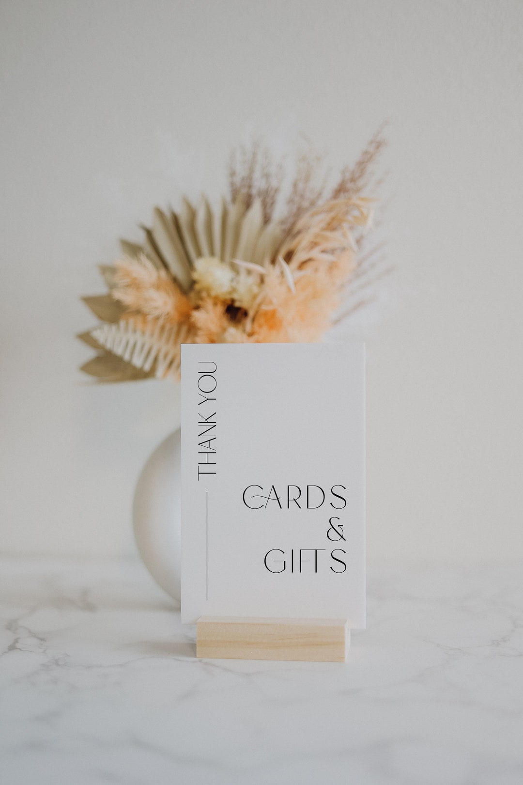 Cards & Gifts Arch Table Sign Gift and Cards Sign Modern Script Acrylic ...