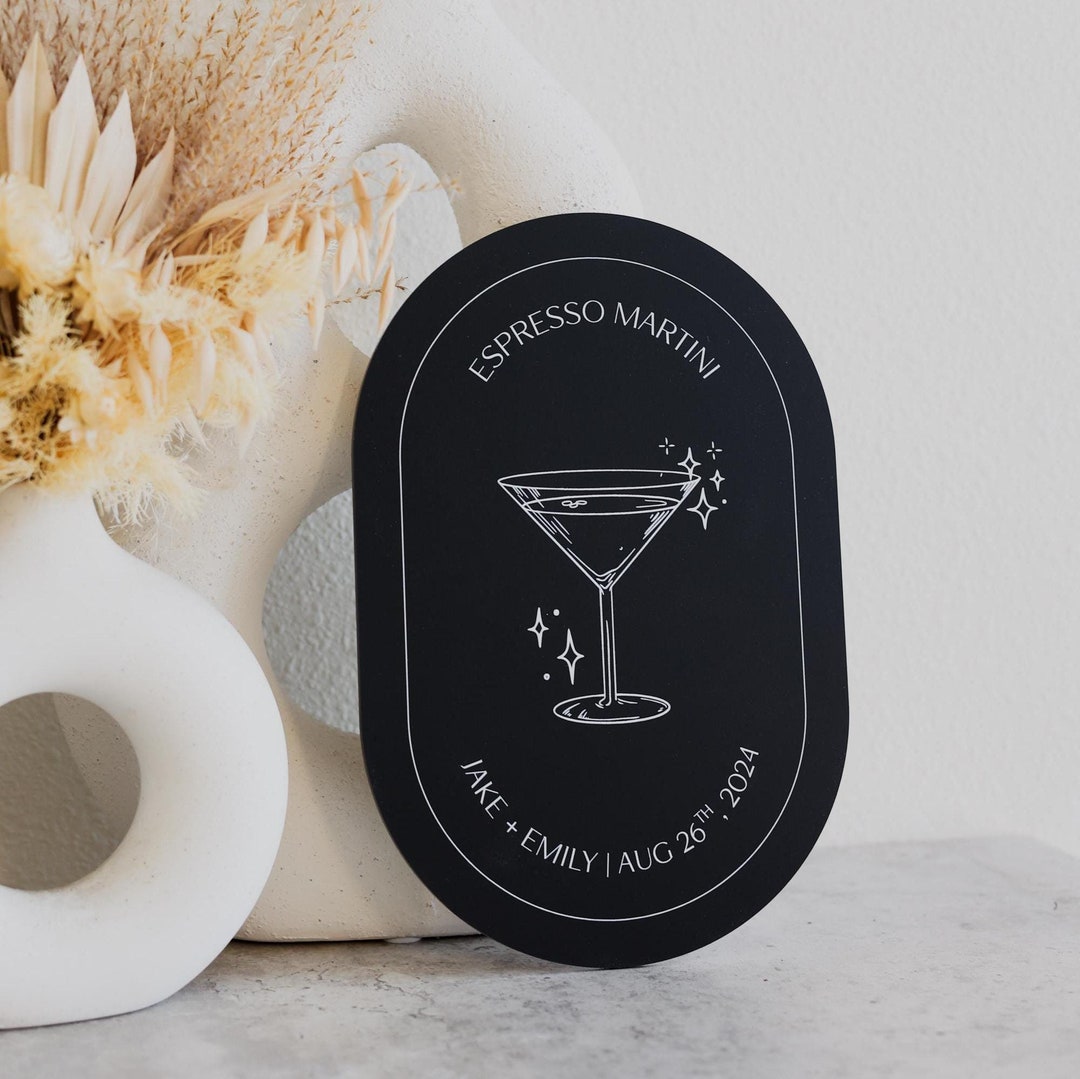 Signature Drink Bar Menu Sign | Signature Cocktails Personalized Drinks ...