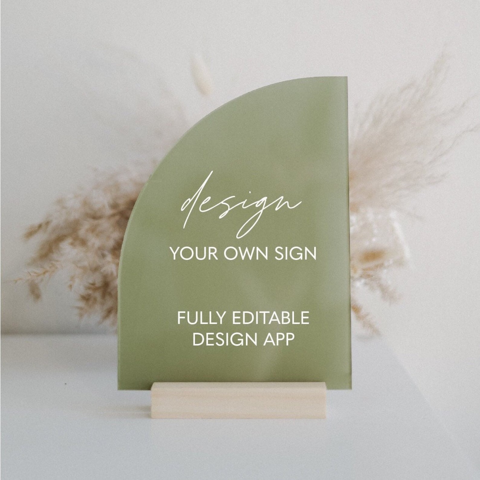 Custom Half Arch Text Acrylic Sign Small Acrylic Business - Etsy