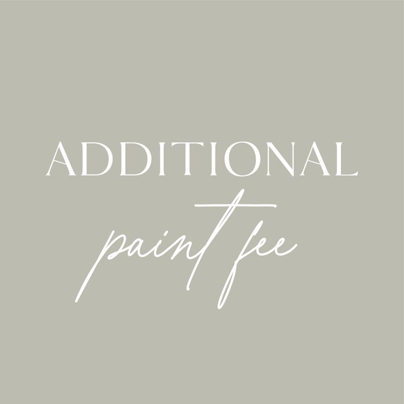 Additional Paint Fee - Etsy