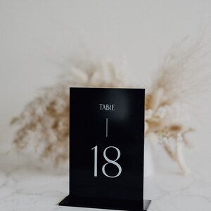 Luxe Acrylic Rectangle Table Numbers Wedding Table Numbers Wedding ...