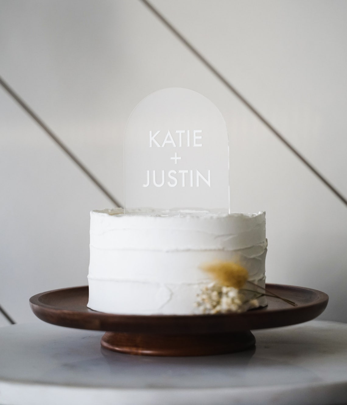 Modern Arch Couple Name Cake Topper Modern Arch Cake Topper - Etsy