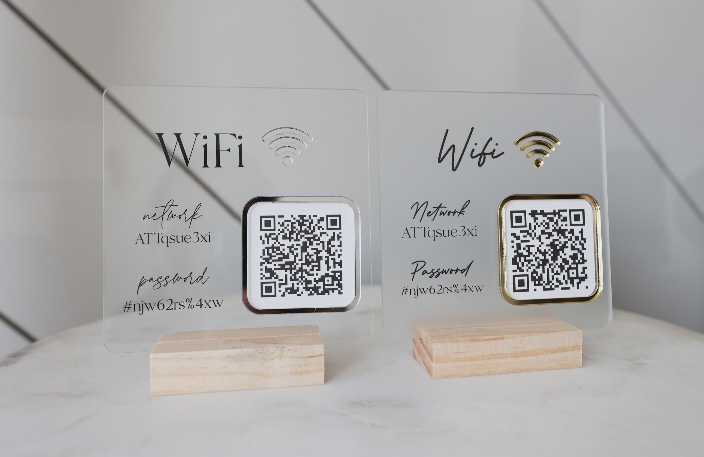 Wifi QR Code With Base Wifi Sign Scan for Wifi Custom - Etsy