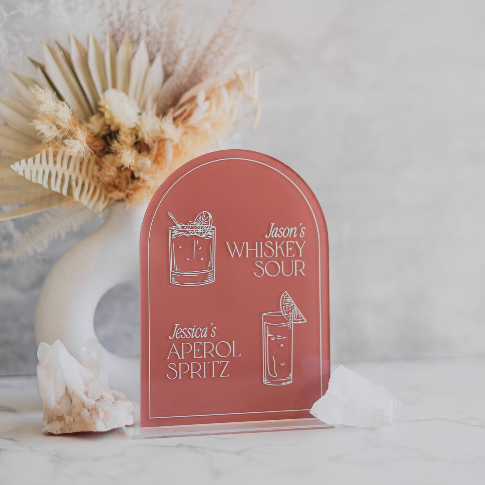 Signature Drink Bar Menu Sign Signature Cocktails Personalized Drinks ...