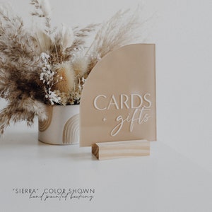 Cards & Gifts Half Arch Table Sign | Gift and Cards Sign | Modern ...