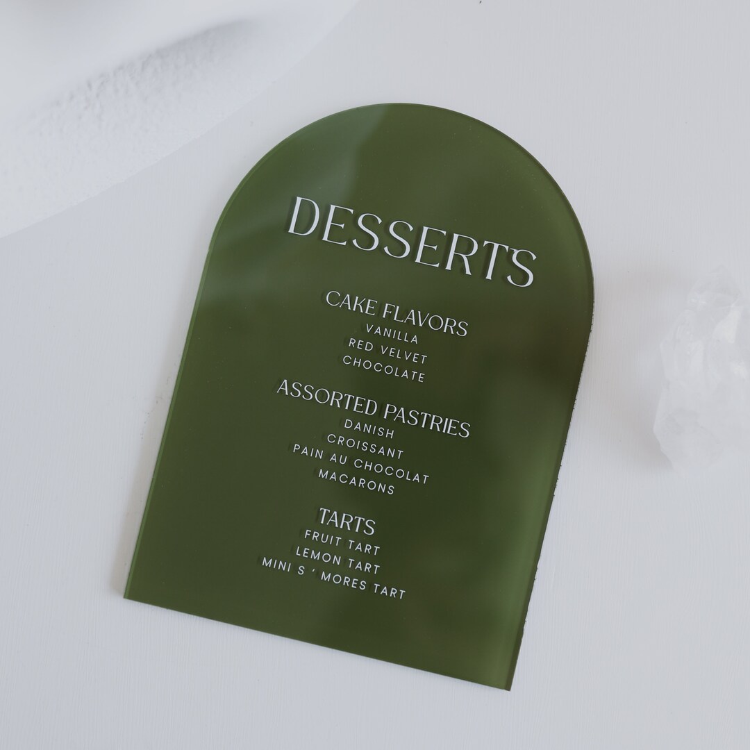 Dessert Table Sign | Sweets Wedding Sign | Modern Script Acrylic ...