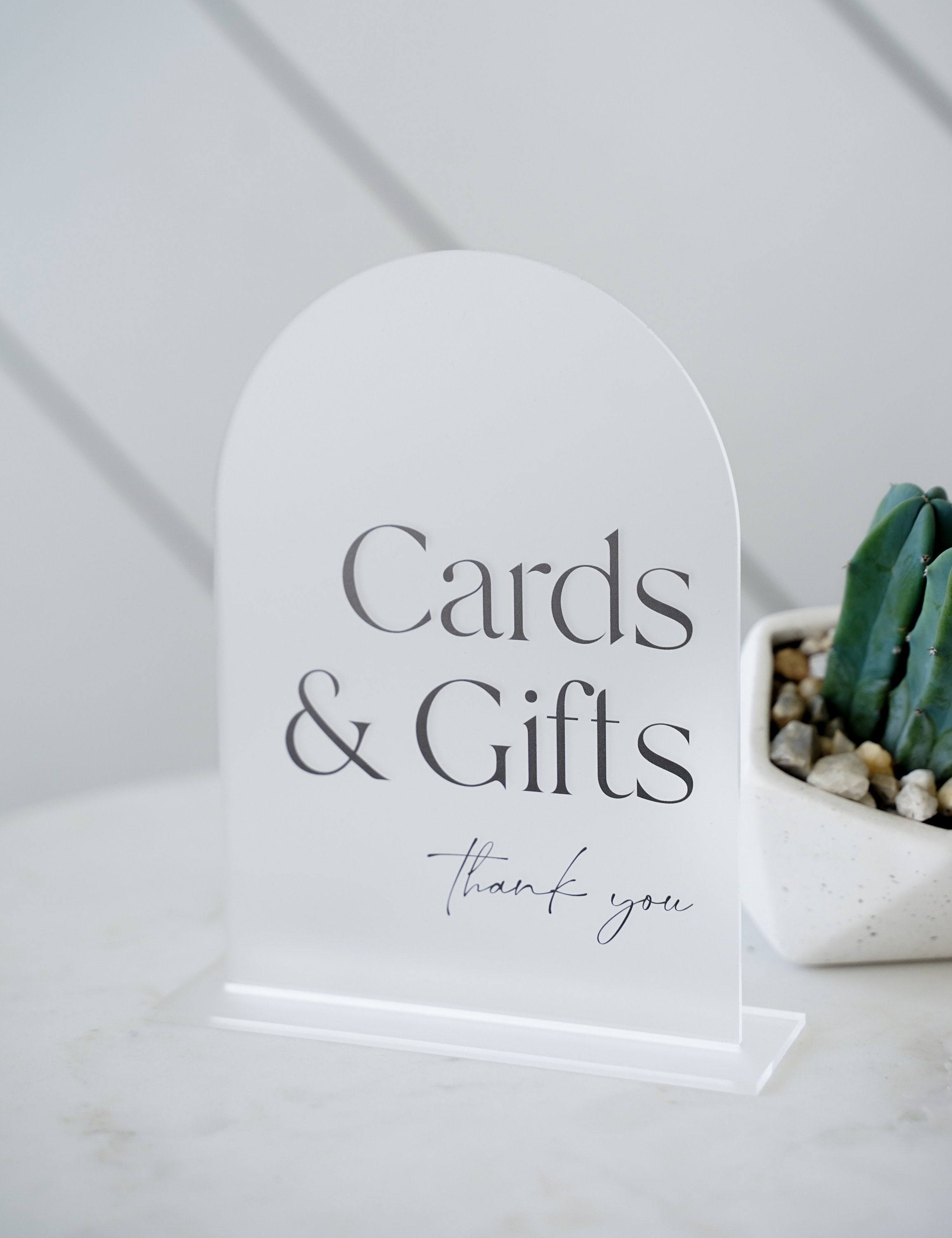 Cards & Gifts Arch Table Sign Gift and Cards Sign Modern - Etsy