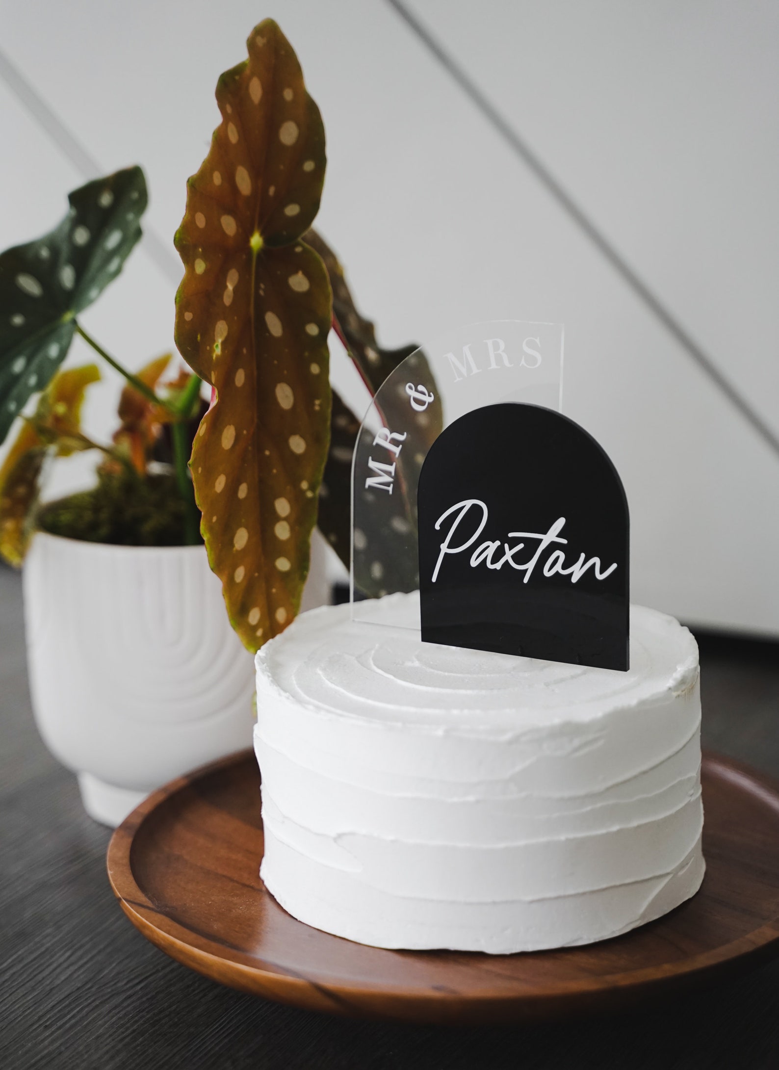 Mr & Mrs Arch Acrylic Cake Topper Double Modern Arch Cake - Etsy