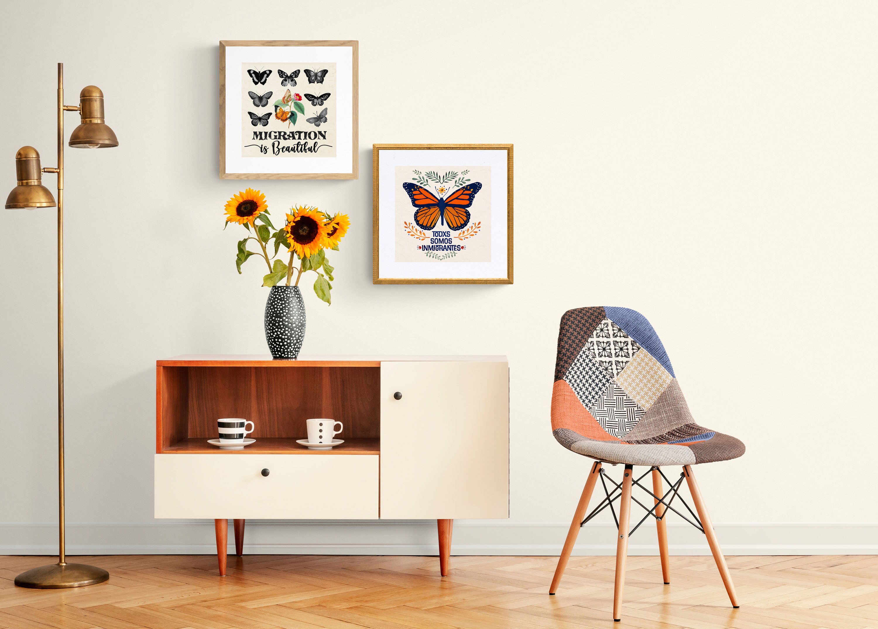 Immigration Latinx Art Migrant Monarch Butterfly Digital Art | Etsy