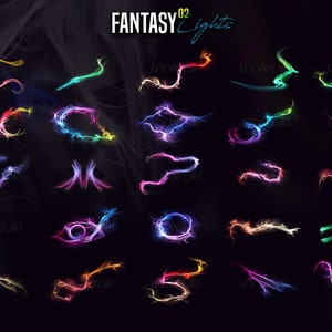 Fantasy Lights Overlays 02, Ignite Your Imagination! 100 Hi-res Hand ...