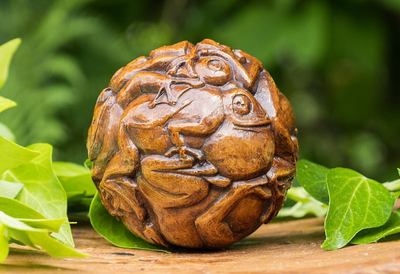 Frog Meditation Orb. Focus Natural Art. Mindfulness. Spirit - Etsy UK