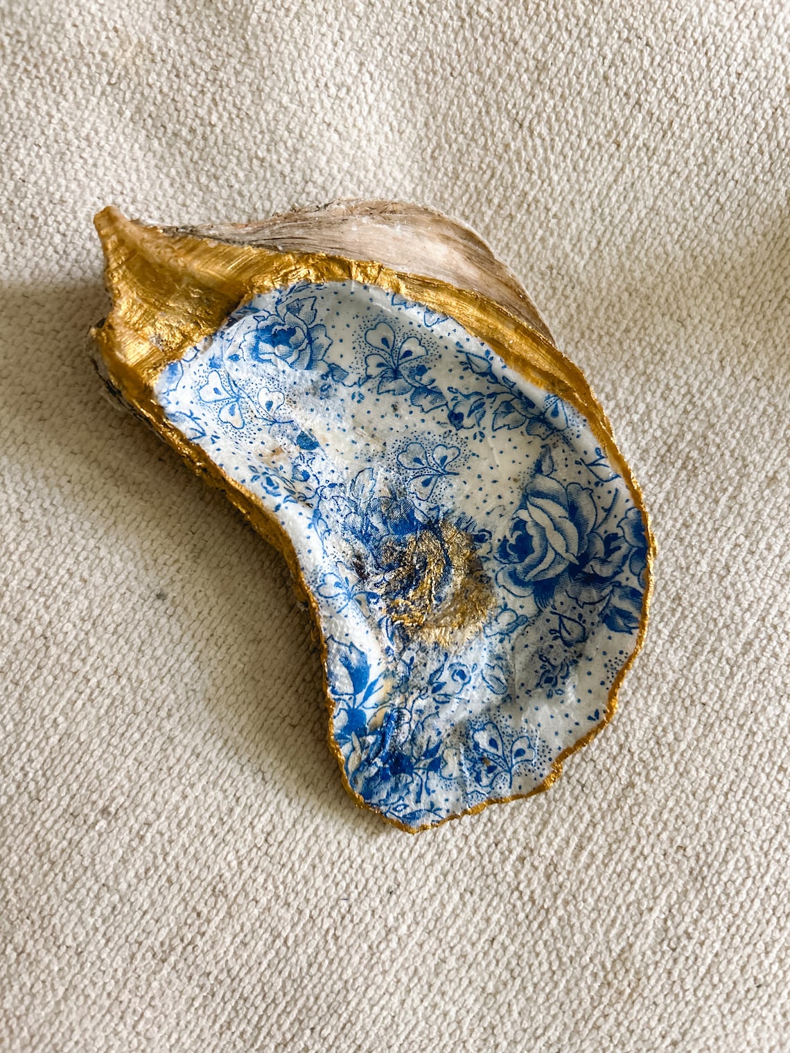 Decorative Oyster Shells, Set of 3 | Chinoiserie Oyster Shell Decor - Etsy