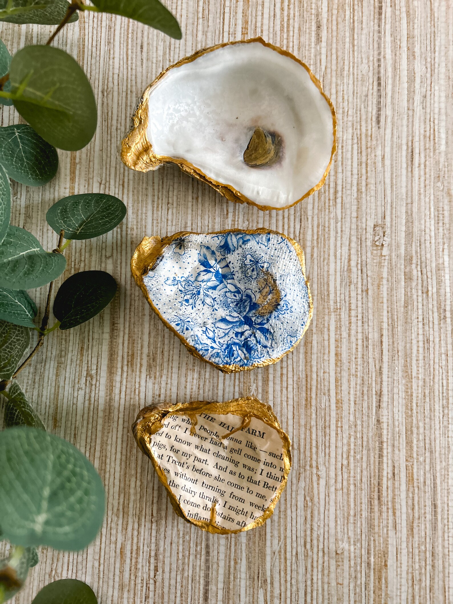 Decorative Oyster Shells, Set of 3 Oyster Shell Decor - Etsy