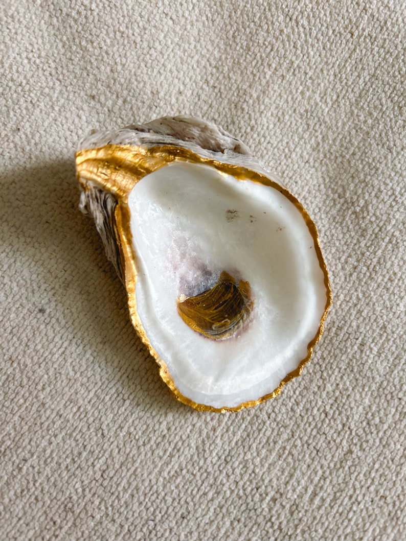 Decorative Oyster Shells, Set of 3 | Chinoiserie Oyster Shell Decor - Etsy