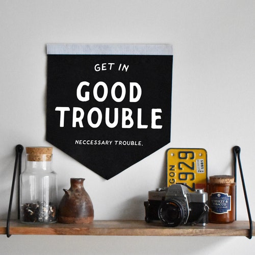 Go Change the World Kid Felt Pennant Flag Banner Vintage | Etsy