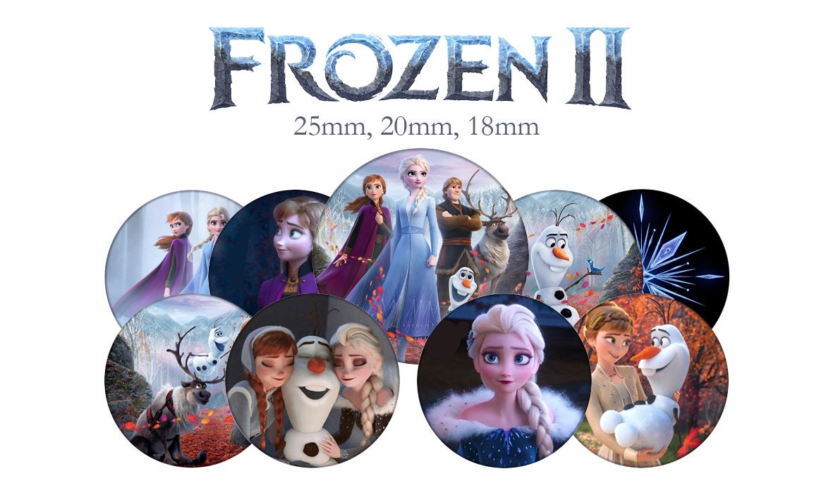 Printable Digital Collage Sheet Images "frozen, Elsa, Anna, Olaf ...
