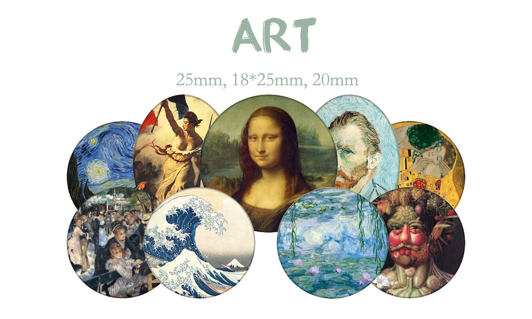 Printable Digital Collage Sheet Images "art, Famous Painting ...
