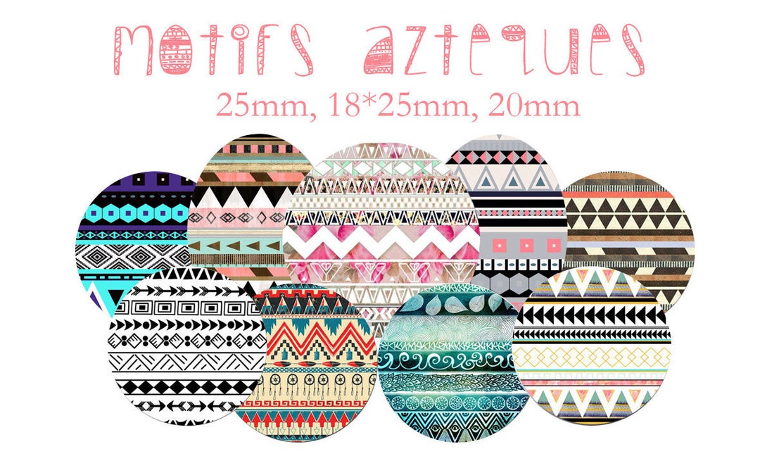 Printable Digital Collage Sheet Images "aztec, Native, Indians ...