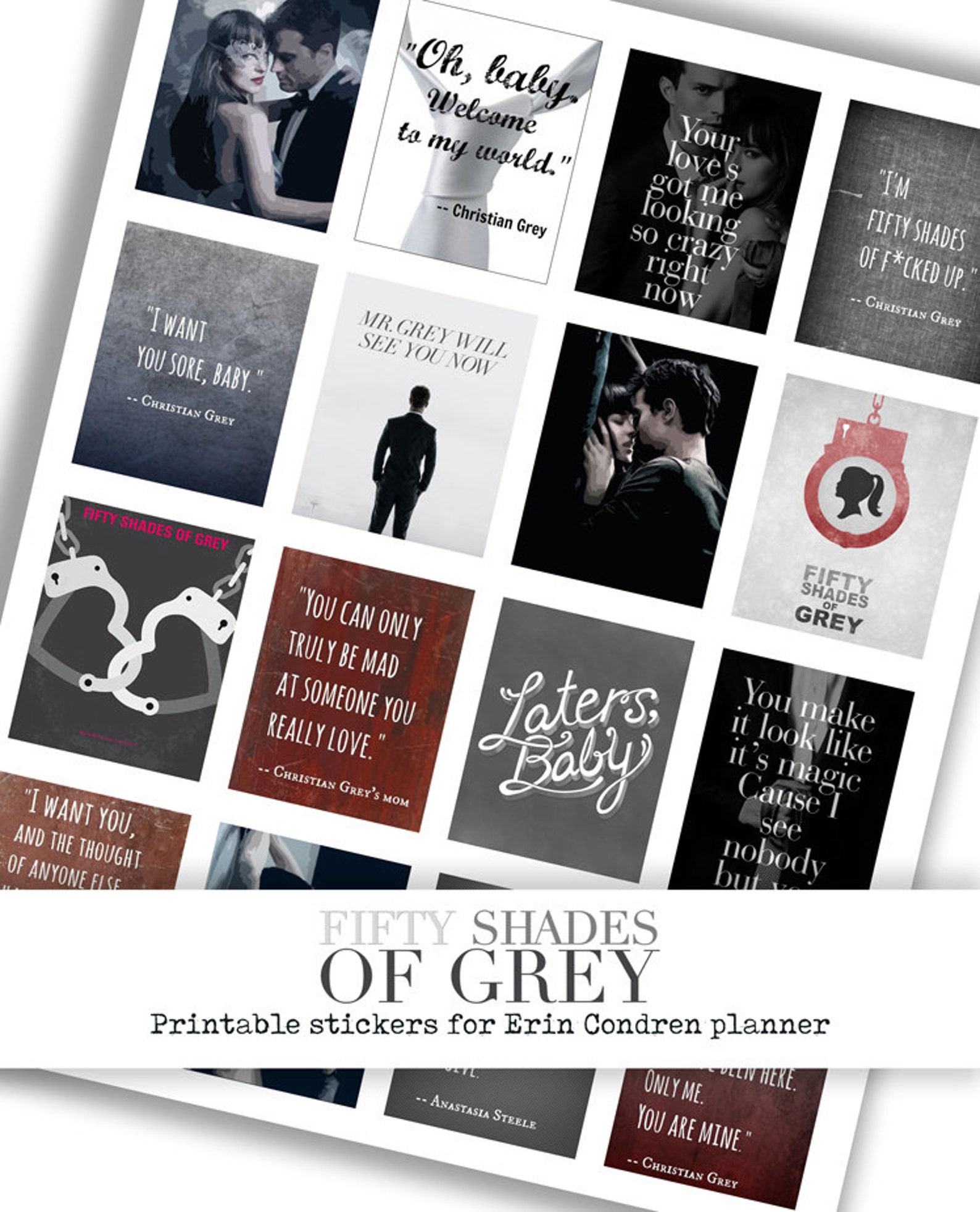 Printable Stickers "after, Anna Todd, Hardin, Tessa, Movie, Film" Erin ...