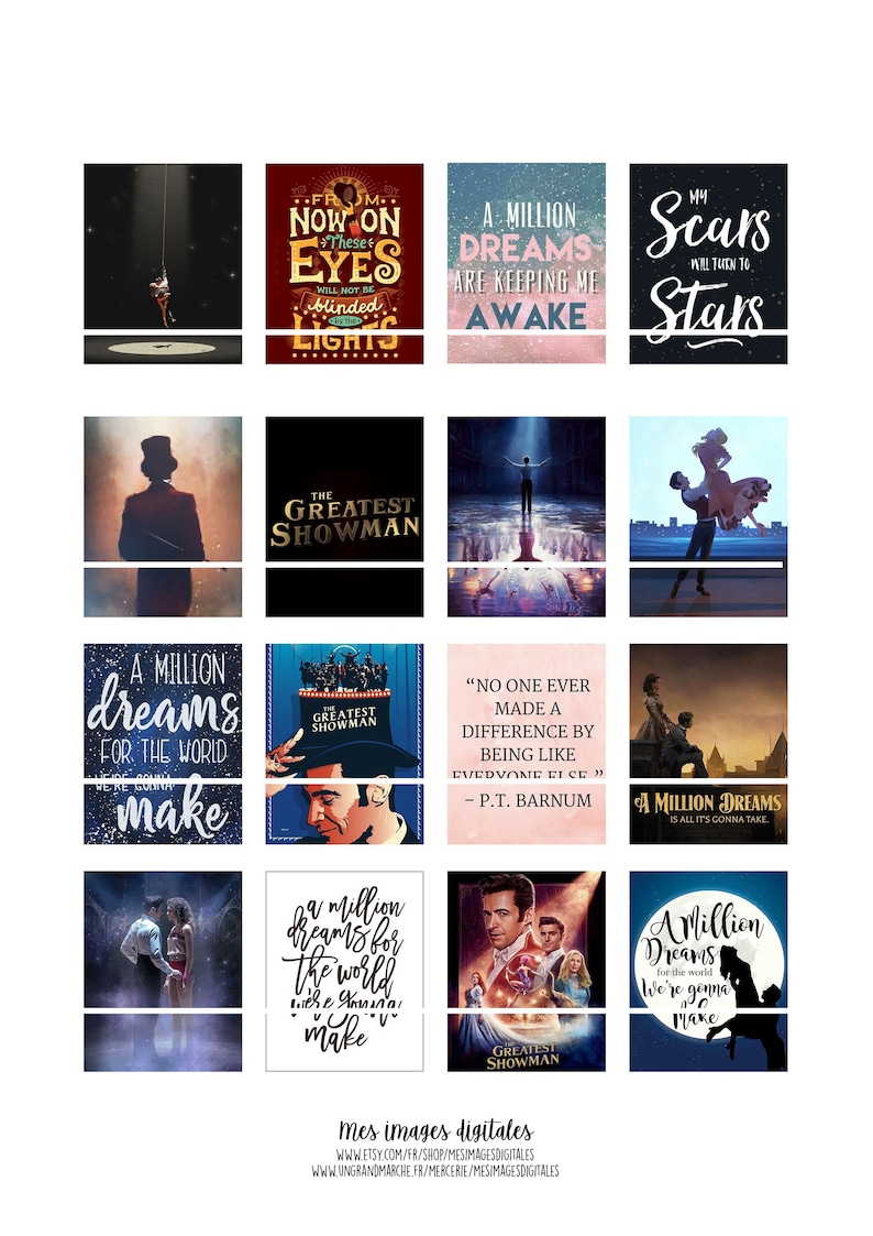 Printable Stickers the Greatest Showman Circus Movie - Etsy