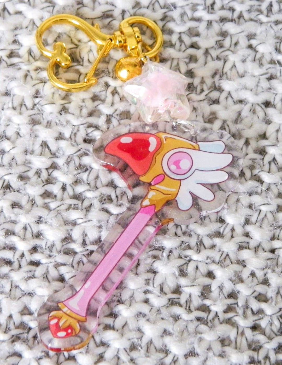 Sakura Staff Wand Epoxy Acrylic Charm - Etsy