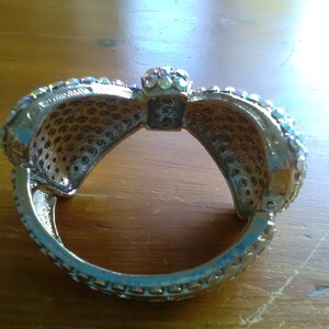 Vintage Large Butler and Wilson Crystal Bow Shaped Cuff Bangle Bracelet ...