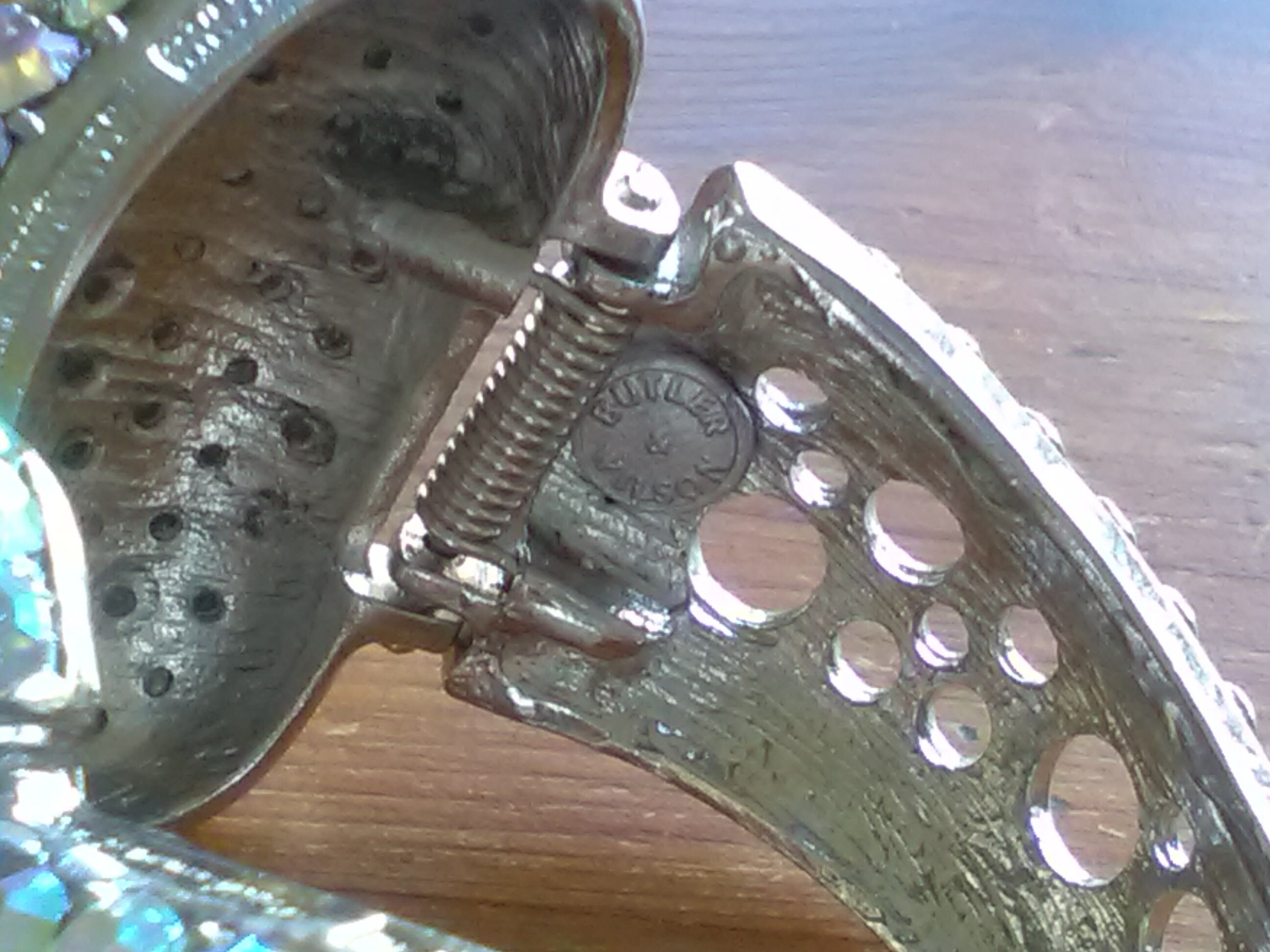 Vintage Large Butler and Wilson Crystal Bow Shaped Cuff Bangle Bracelet ...