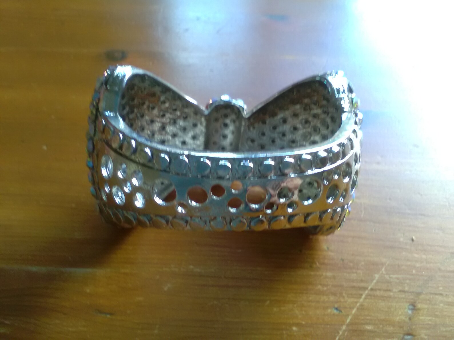 Vintage Large Butler and Wilson Crystal Bow Shaped Cuff Bangle Bracelet ...