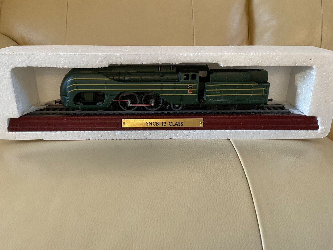 Vintage SNCB 12 Class Locomotive and Tender in Plastic on a Base ...
