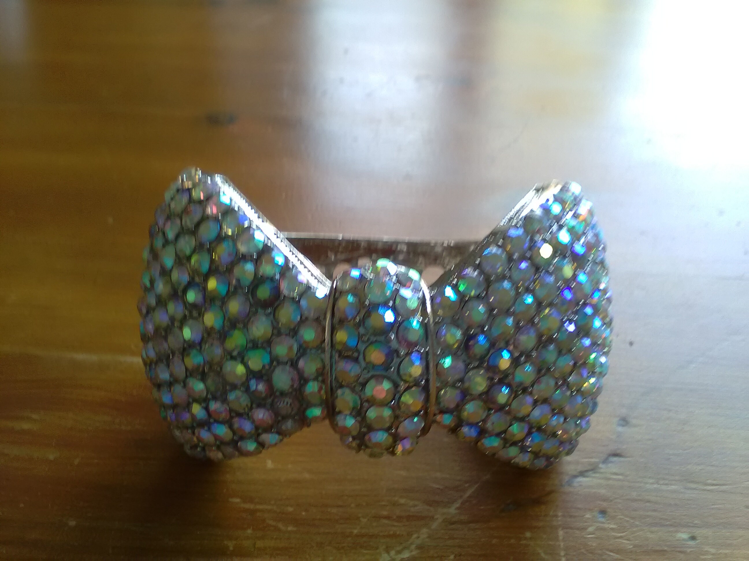 Vintage Large Butler and Wilson Crystal Bow Shaped Cuff Bangle Bracelet ...