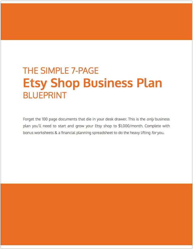 Etsy Business Plan Template | Make More Etsy Sales | Business Planner ...