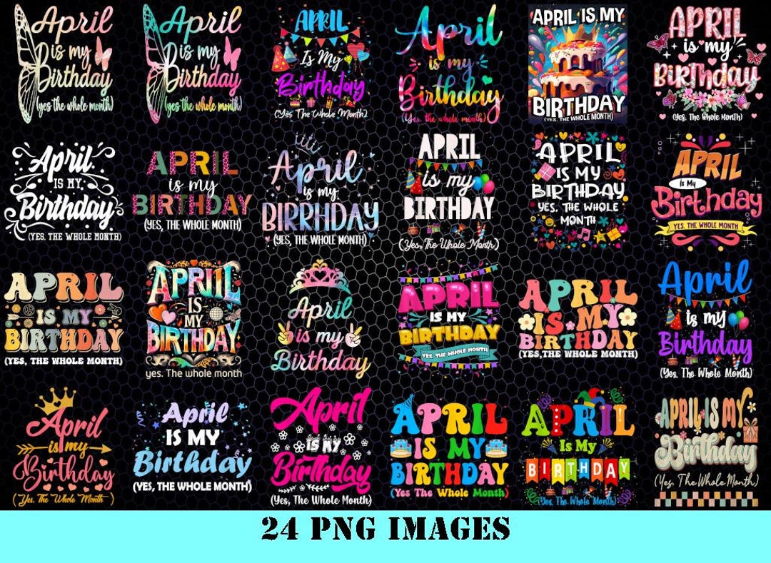 April is My Birthday Png, April Queen Png, April Girl Png, April ...