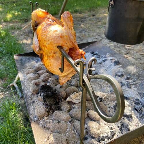Hanging Campfire Rotisserie Spit - Etsy